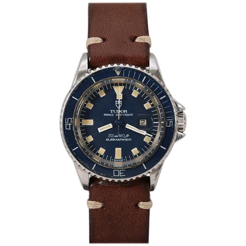 Tudor Ladies Stainless Steel Mini Sub Snowflake Prince Blue Automatic ...