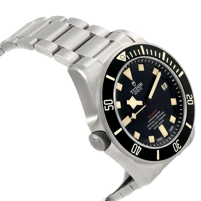 Tudor Pelagos LHD Titanium Steel Men's Watch 25610 For Sale at 1stDibs ...