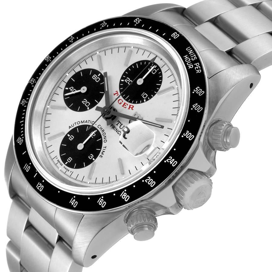 Tudor Prince Chronograph Silver Dial Steel Mens Watch 79260 For Sale at ...