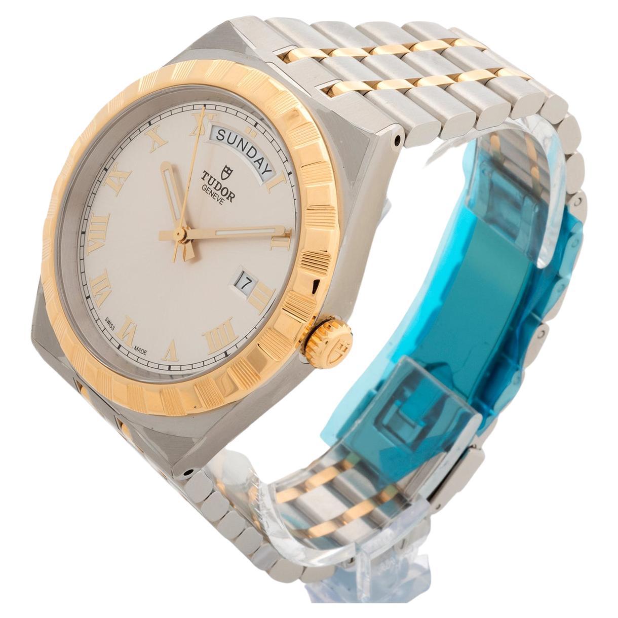 Tudor Royal 41 Wristwatch ref 28603, Yellow Gold Fluted Bezel ...