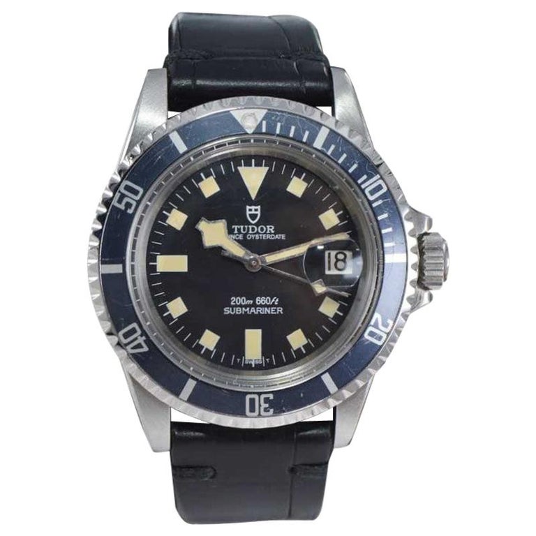 Tudor Steel Prince Oyster Date Submariner Original "Snowflake" Dial ...