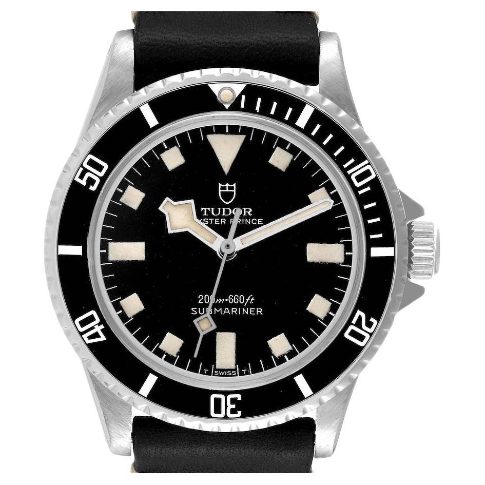 Tudor Submariner Snowflake Black Dial Steel Vintage Mens Watch 7016 For ...