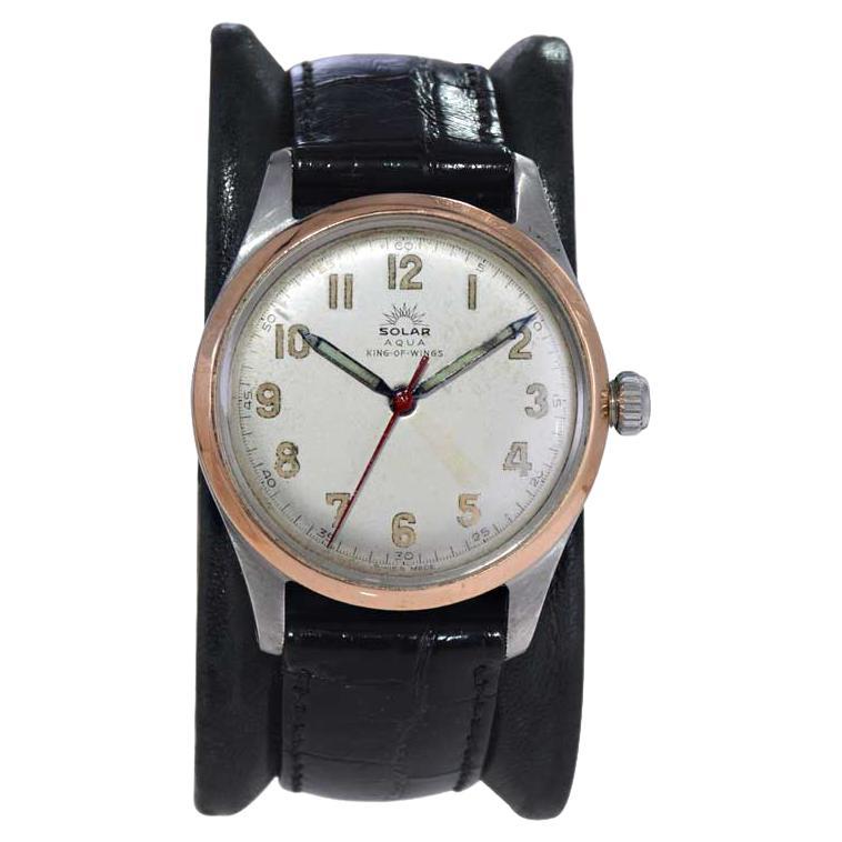 Tudor Two Tone Steel and Rose Gold Bezel All Original from 1949 For ...