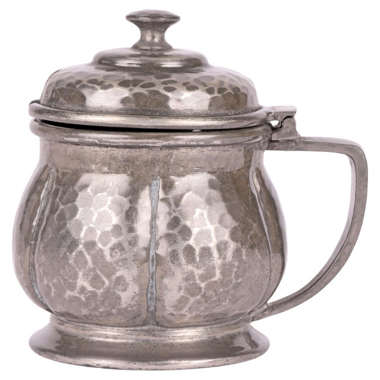 Tudric Liberty Arts and Crafts Pewter Mustard Pot with Original Liner ...