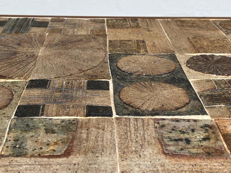Tue Poulsen and Erik Wørtz Tile Coffee Table by Willy Beck at 1stDibs
