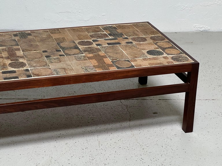 Tue Poulsen and Erik Wørtz Tile Coffee Table by Willy Beck at 1stDibs