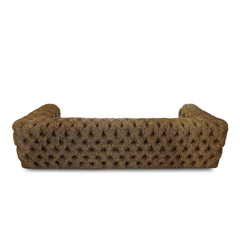 Tufted Leopard Print Sofa For Sale at 1stDibs | leopard print couch ...