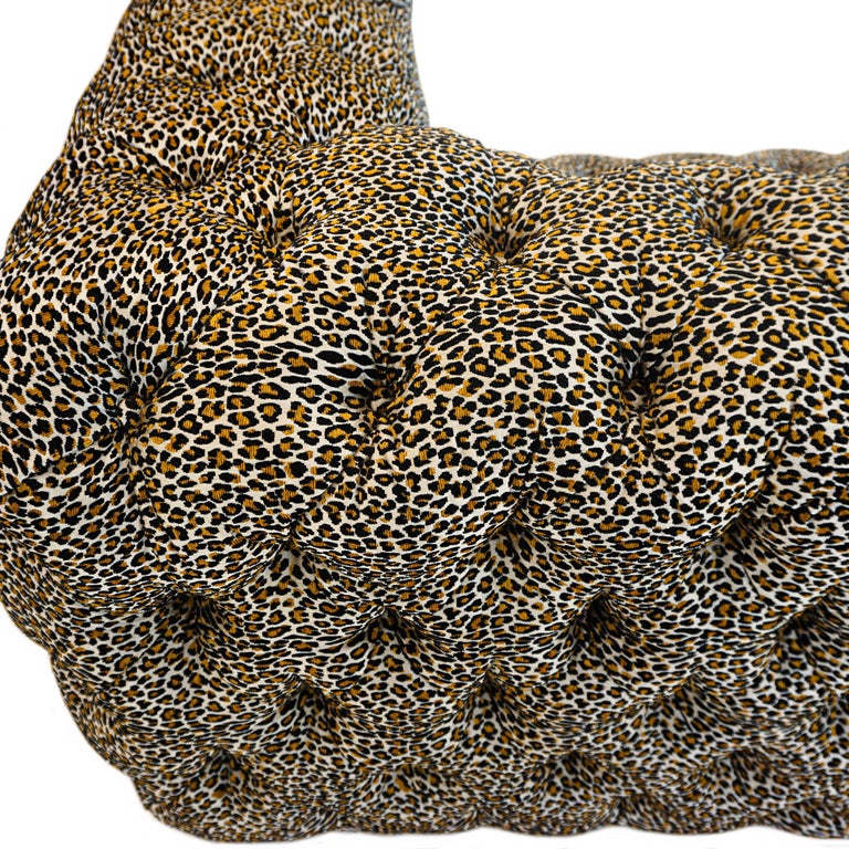 Tufted Leopard Print Sofa For Sale at 1stDibs | leopard print couch ...