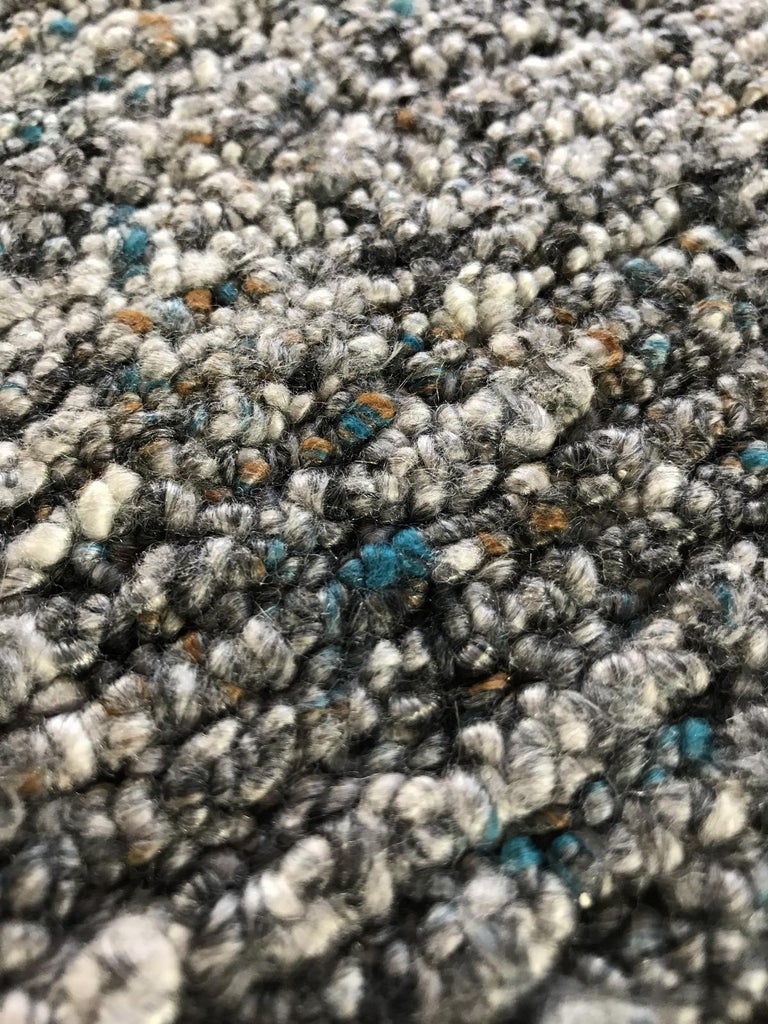 Tufted Multi-Color Wool Area Rug For Sale at 1stDibs