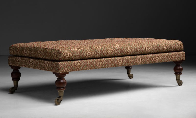 Tufted Ottoman, England circa 1890 For Sale at 1stDibs
