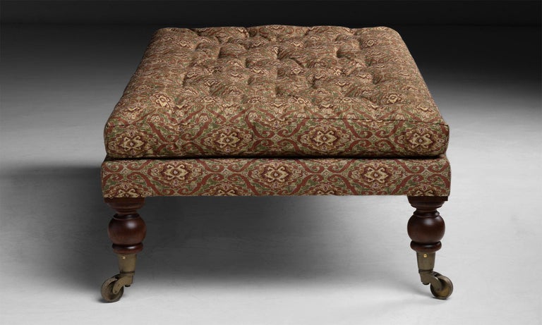 Tufted Ottoman, England circa 1890 For Sale at 1stDibs