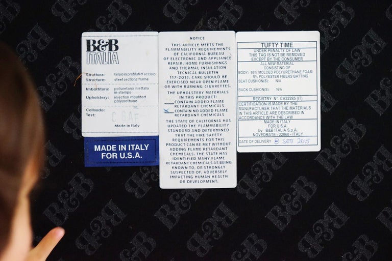 Tufty Time Sofa in Greige Linen by Patricia Urquiola for B&B Italia ...