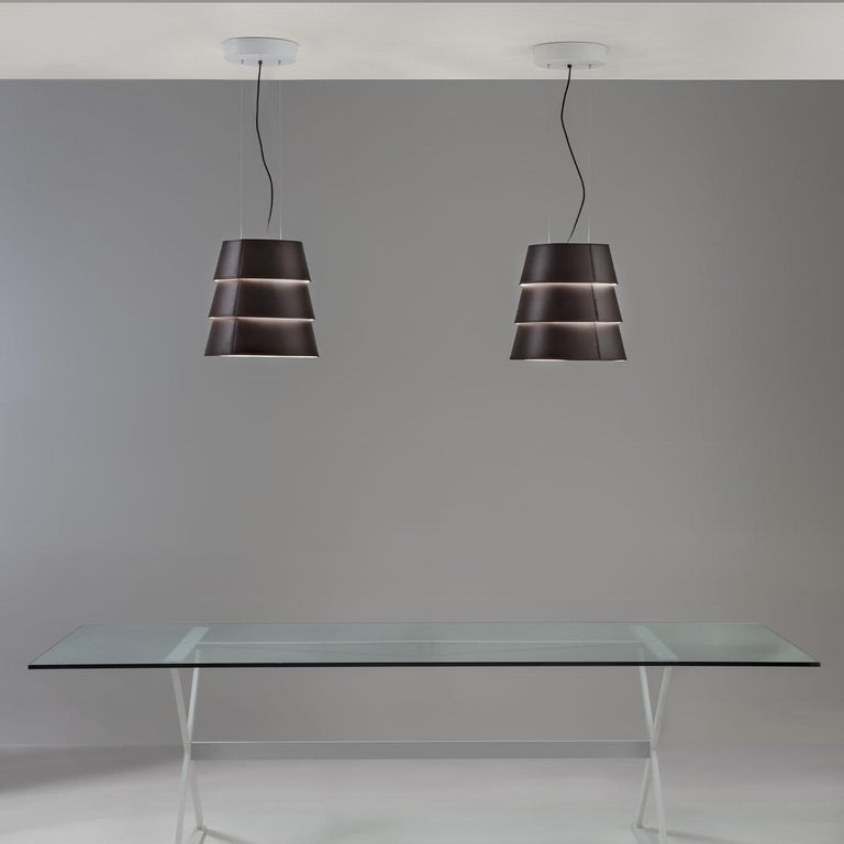 Tulip Brown Fly Pendant Lamp For Sale at 1stDibs
