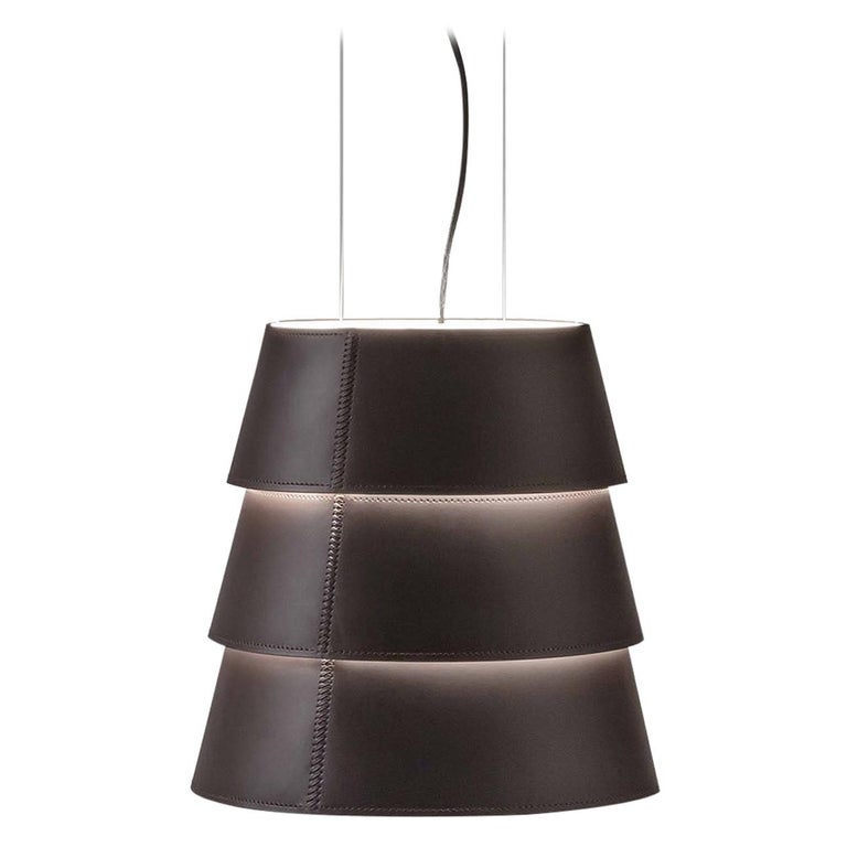 Tulip Brown Fly Pendant Lamp For Sale at 1stDibs