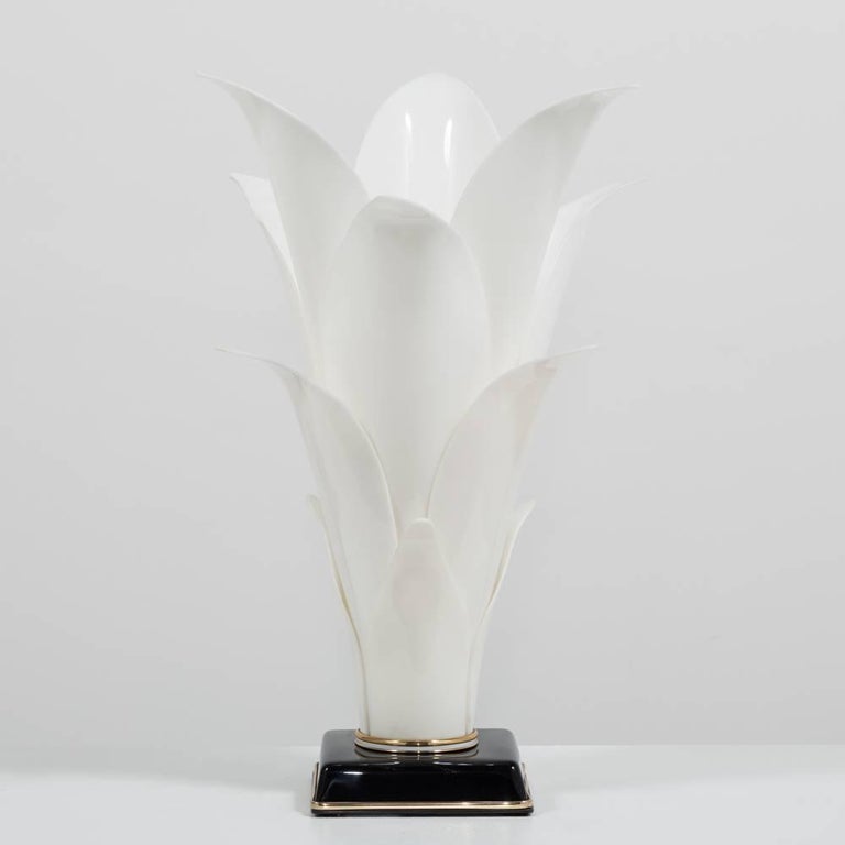 Tulip Shaped Acrylic Lamp by Rougier For Sale at 1stDibs