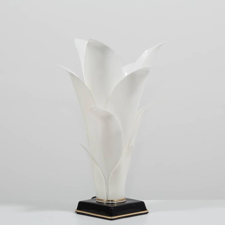 Tulip Shaped Acrylic Lamp by Rougier For Sale at 1stDibs