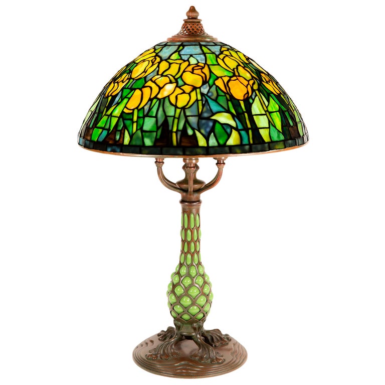 Tulip Table Lamp by Tiffany Studios at 1stDibs