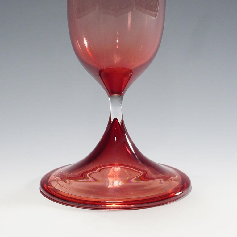Tulip Vase by Nils Landberg for Orrefors, Sweden ca. 1957 For Sale at ...
