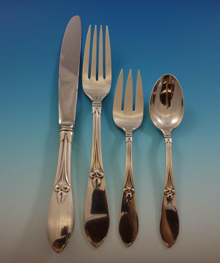 Tulipan by Fr. Smith Sterling Silver Flatware Set Service 194 Pieces ...