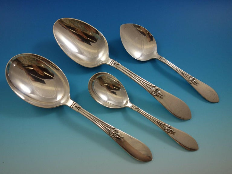 Tulipan by Fr. Smith Sterling Silver Flatware Set Service 194 Pieces ...