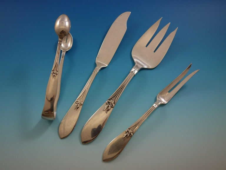 Tulipan by Fr. Smith Sterling Silver Flatware Set Service 194 Pieces ...