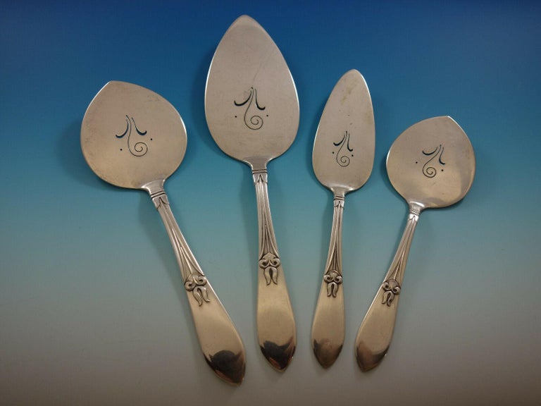 Tulipan by Fr. Smith Sterling Silver Flatware Set Service 194 Pieces ...