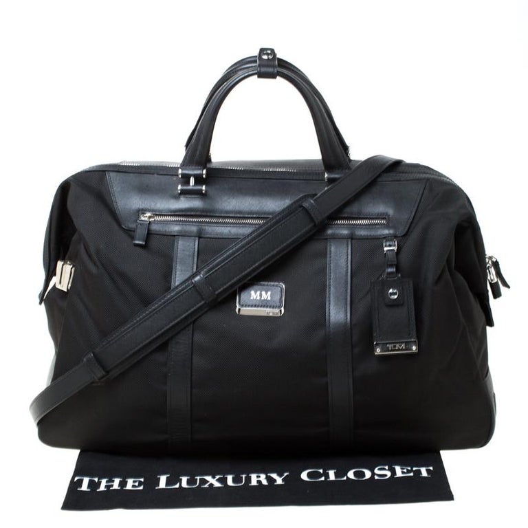 TUMI Black Nylon and Leather Anderson Duffle Bag For Sale at 1stDibs