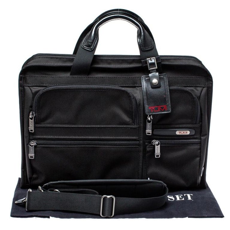 TUMI Black Nylon Gen 4.2 Organizer Portfolio Briefcase For Sale at 1stDibs