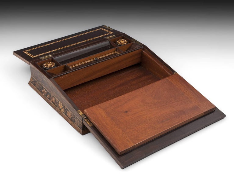 Tunbridge Ware Antique Writing Slope Tonbridge Castle, 19th Century at ...