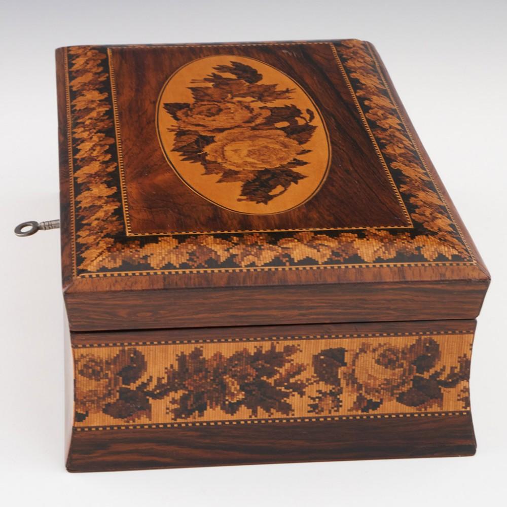 Tunbridge Ware Jewellery Box c1860 For Sale at 1stDibs