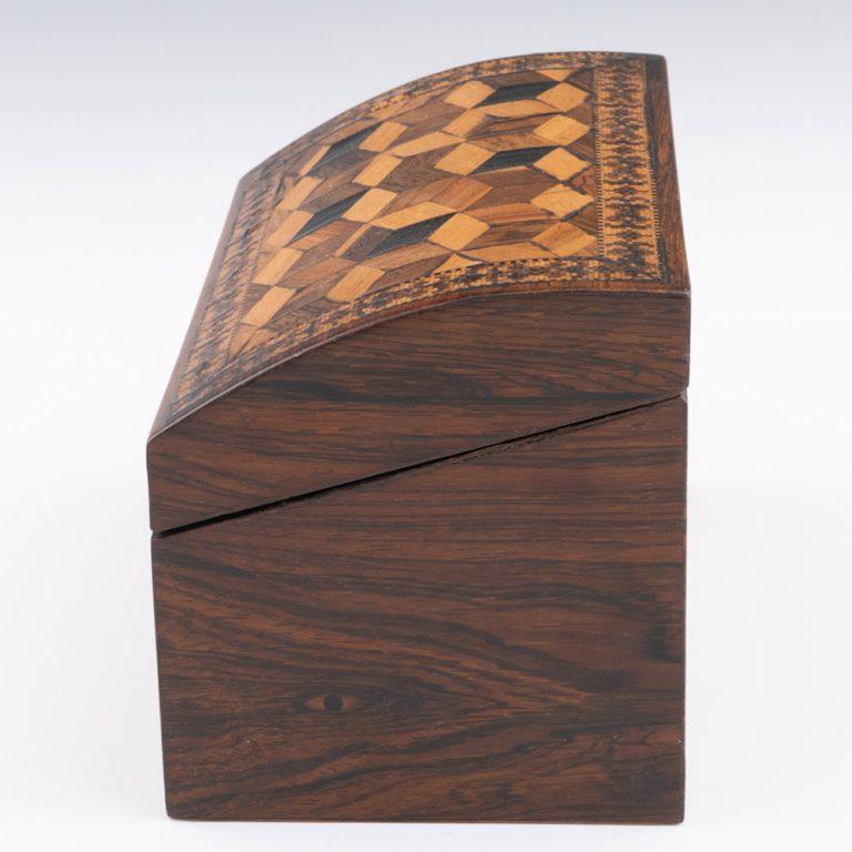 Tunbridge Ware Stationery Box by William Upton c1860 For Sale at 1stDibs