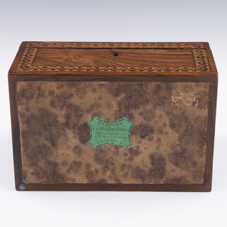 Tunbridge Ware Stationery Box by William Upton c1860 For Sale at 1stDibs