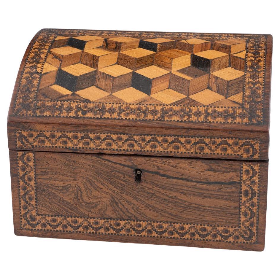 Tunbridge Ware Stationery Box by William Upton c1860 For Sale at 1stDibs