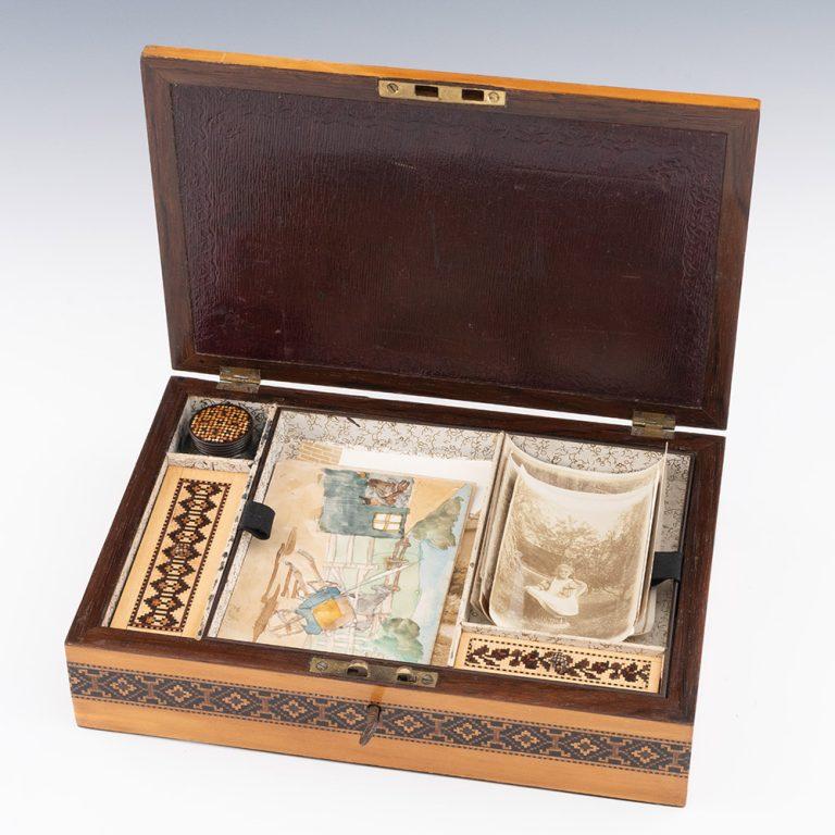 Tunbridge Ware Writing Box by Edmund Nye c1860 For Sale at 1stDibs