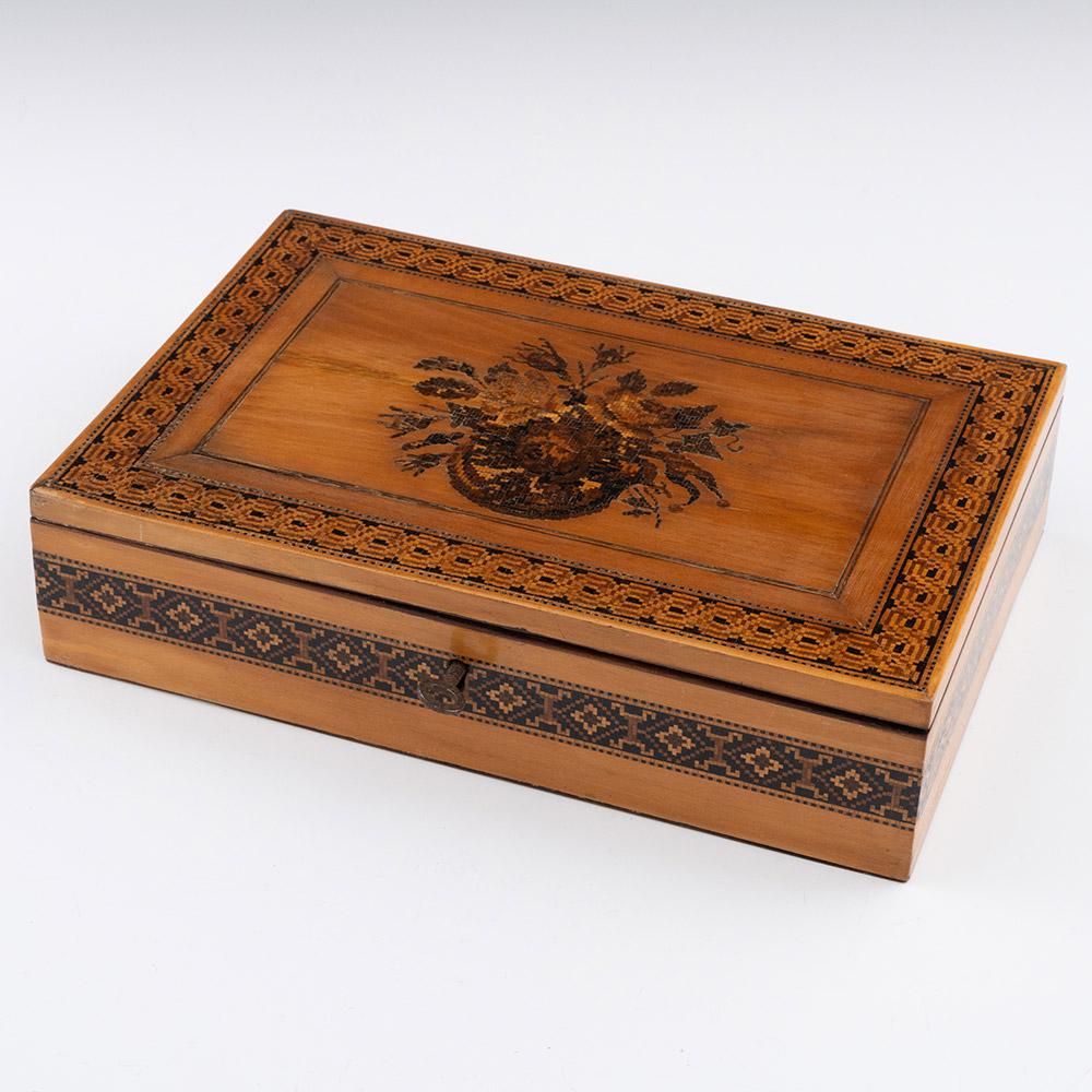 Tunbridge Ware Writing Box by Edmund Nye c1860 For Sale at 1stDibs
