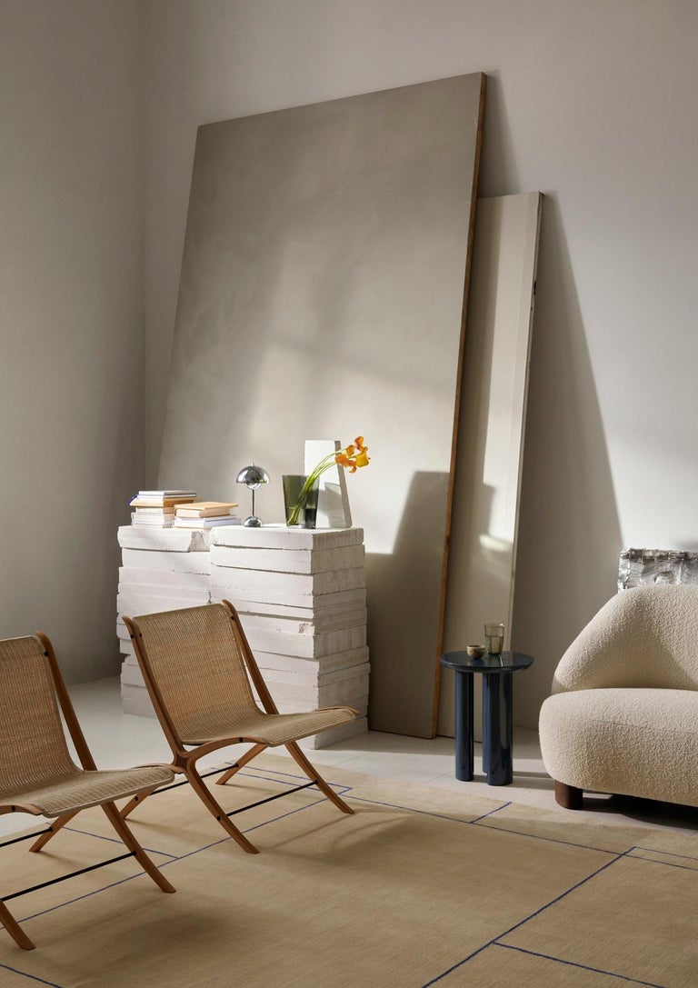 Tung JA3, Steel Blue Side Table, by John Astbury for &Tradition For ...