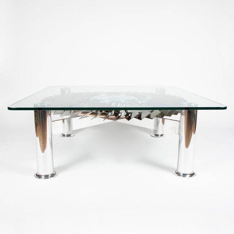 Turbine Rolls Royce Coffee Table For Sale at 1stDibs