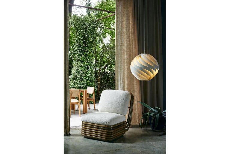 Turbo Pendant Lamp, Small, White, Alabaster White Glossy For Sale at ...