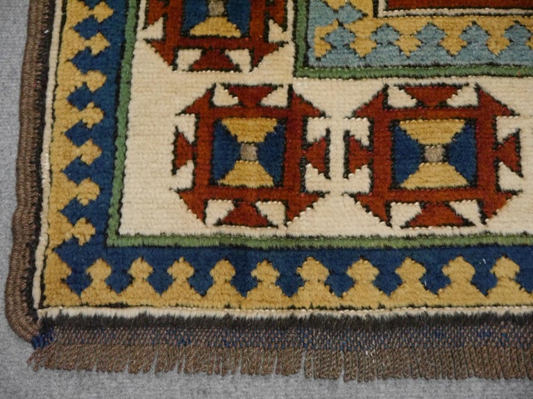 Turkish Azeri Rug Vintage with Kazak Caucasian Design Djoharian ...