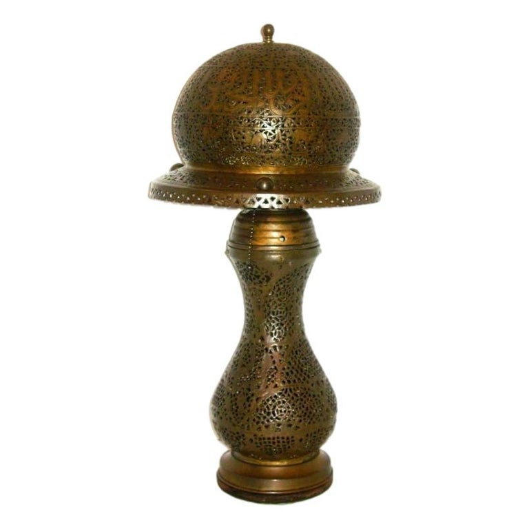Turkish Brass Table Lamp at 1stDibs