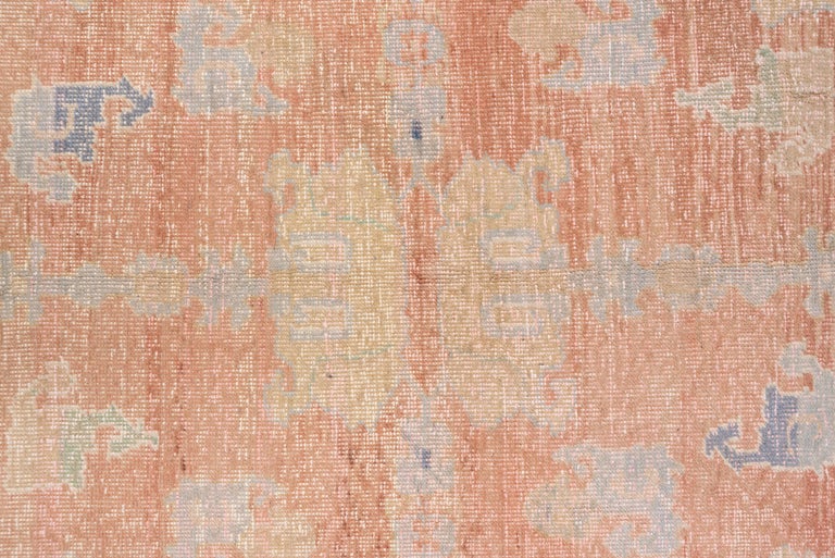 Turkish Oushak Rug, Pastel Colors For Sale at 1stDibs