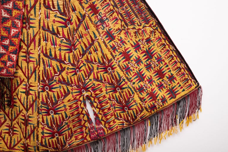 Turkmen Tekke Tribe Yellow Chyrpy, 19th C For Sale at 1stDibs