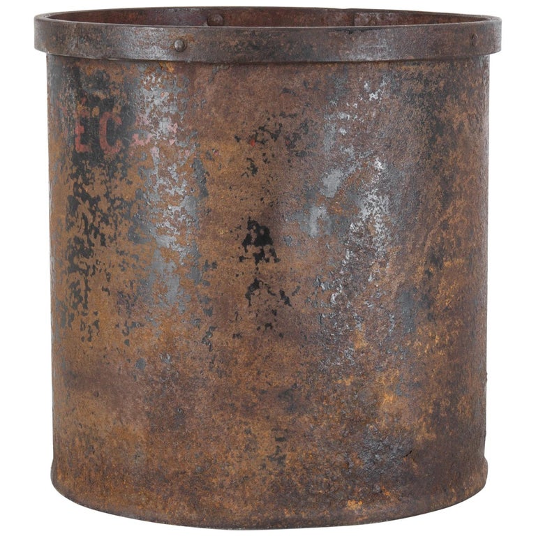 Turn of the Century Belgian Metal Patinated Grain Measure For Sale at ...
