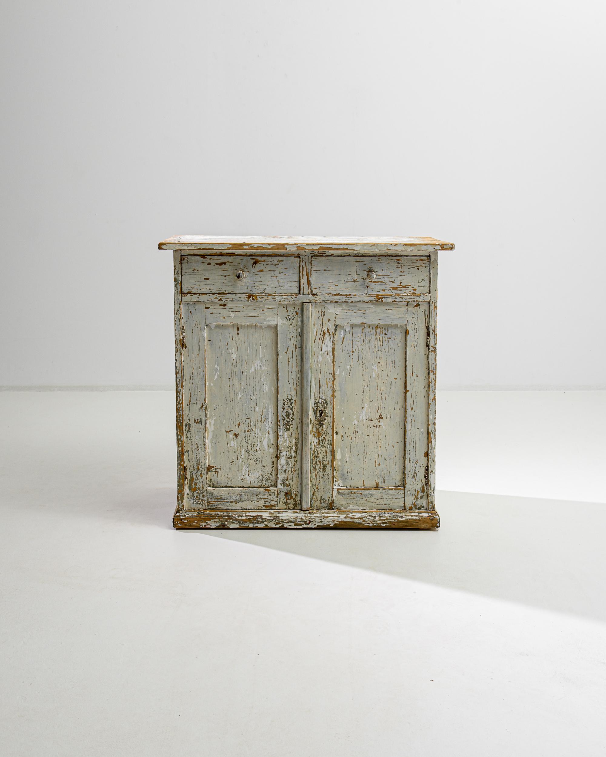 Turn of the Century Central European Patinated Wooden Buffet For Sale ...