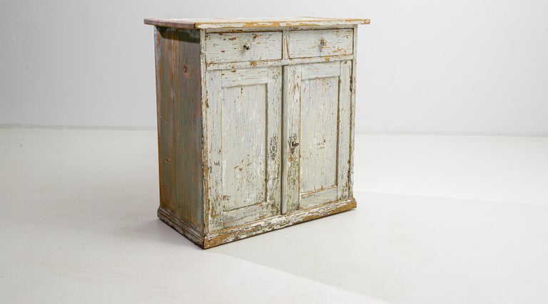 Turn of the Century Central European Patinated Wooden Buffet For Sale ...