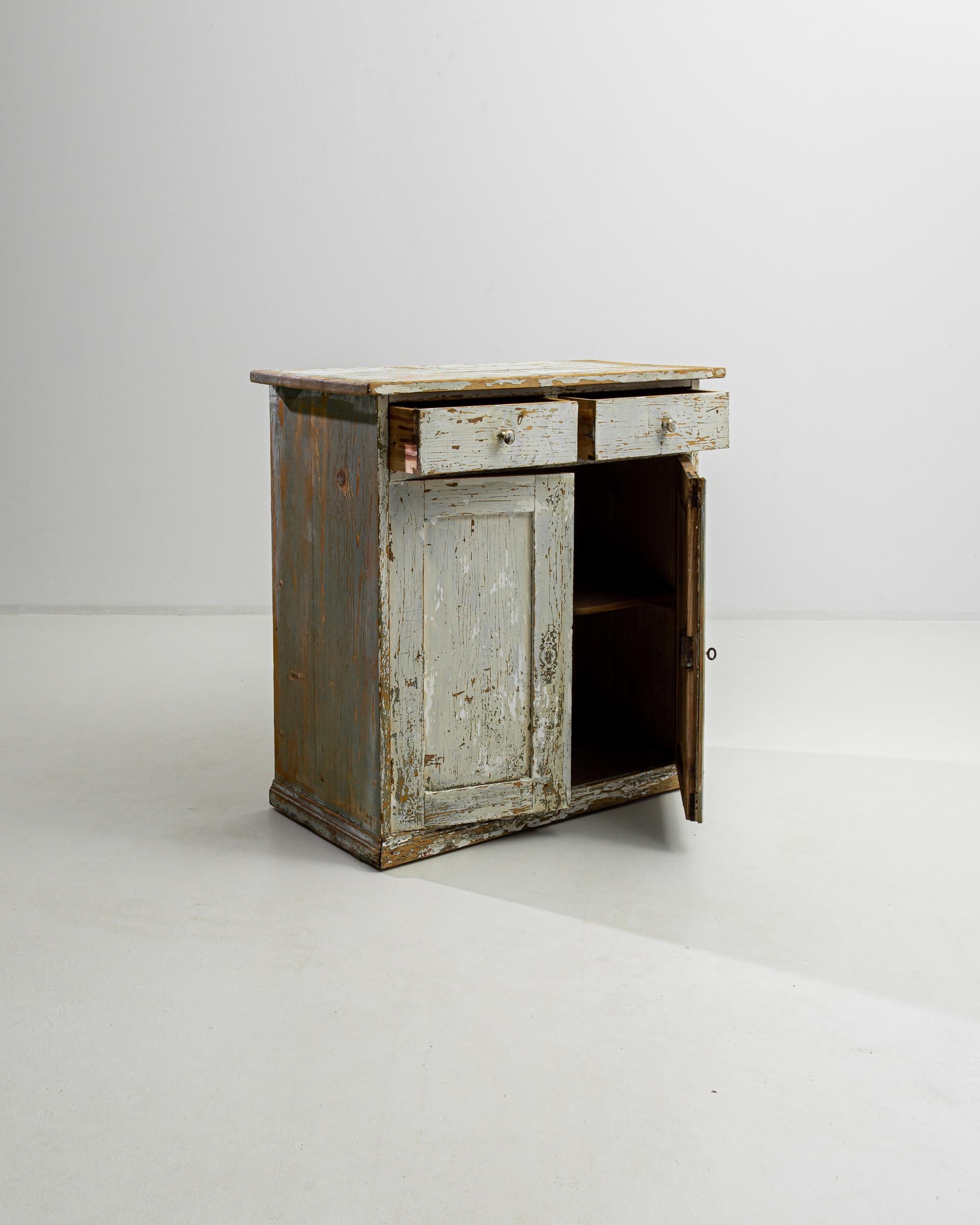 Turn of the Century Central European Patinated Wooden Buffet For Sale ...