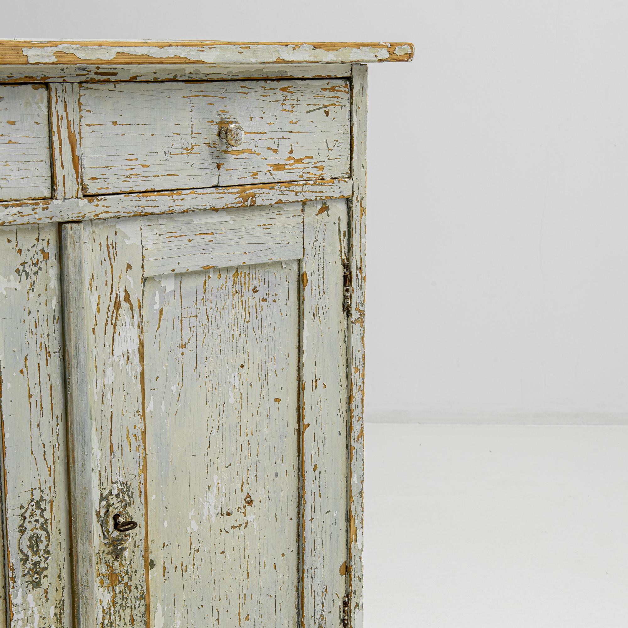 Turn of the Century Central European Patinated Wooden Buffet For Sale ...