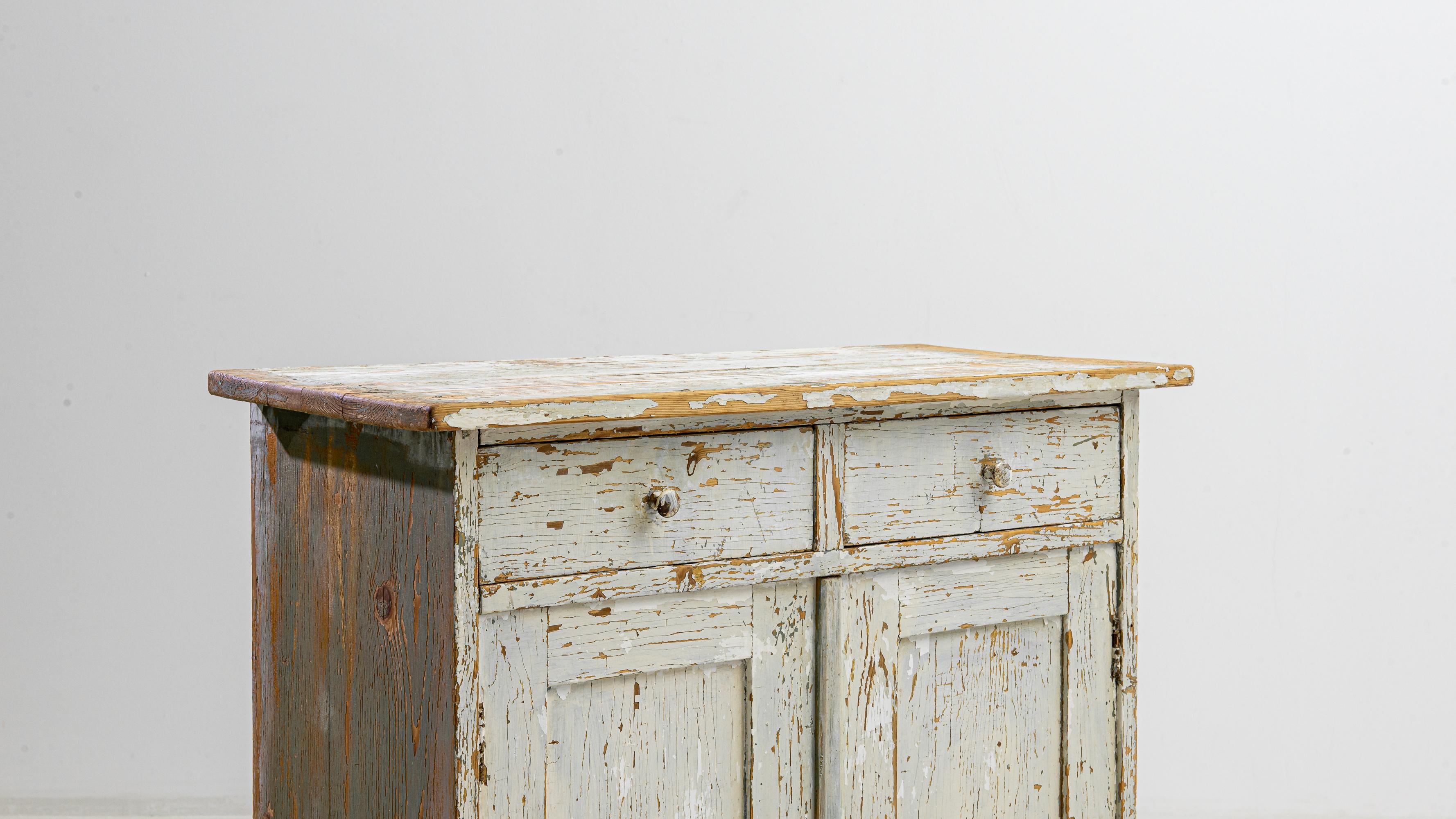Turn of the Century Central European Patinated Wooden Buffet For Sale ...