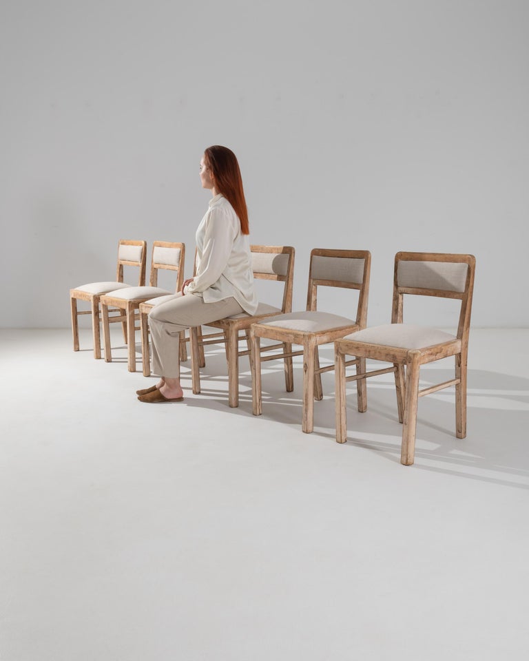 Turn of the Century Central European Wooden Dining Chairs, Set of Six ...