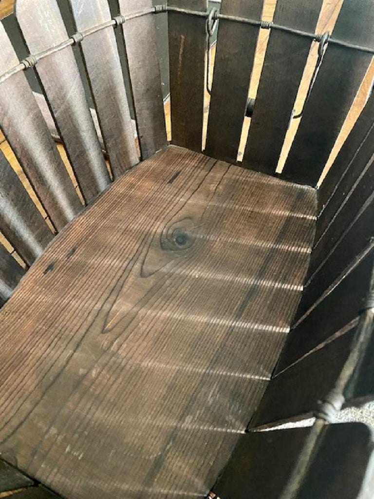 Turn of the Century Century Shaker "Picket Fence" Basket For Sale at ...